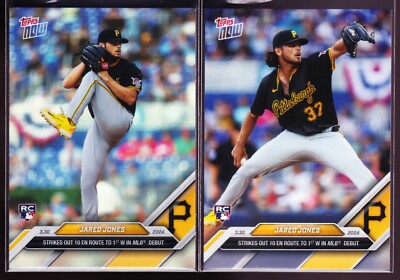 Jared Jones Pirates Rookie Debut 2024 Topps Now 23SP Foil Photo ...