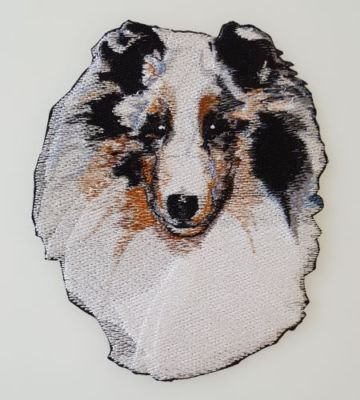 Sheltie, Blue Merle Shetland Sheepdog, Embroidered Patches, Hats ...