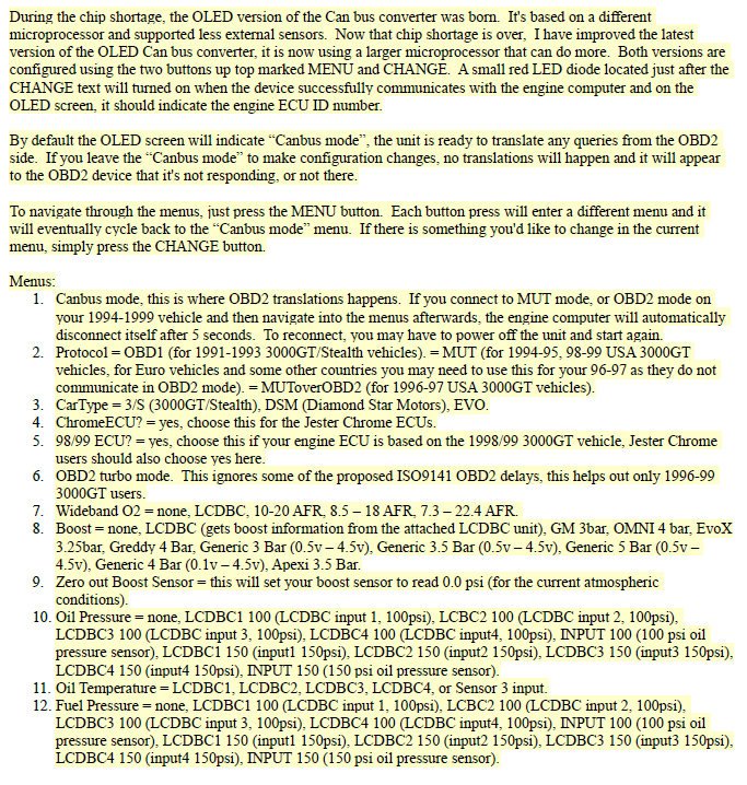 1990-1993 Mitsubishi 3000GT / GTO, Dodge Stealth OBD1 to OBD2 | eBay
