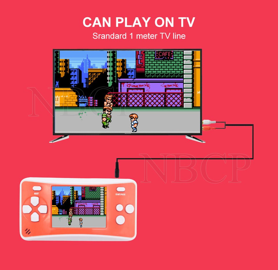 2.5 in LCD Screen Handheld Portable Retro Video Game Player Built-in ...