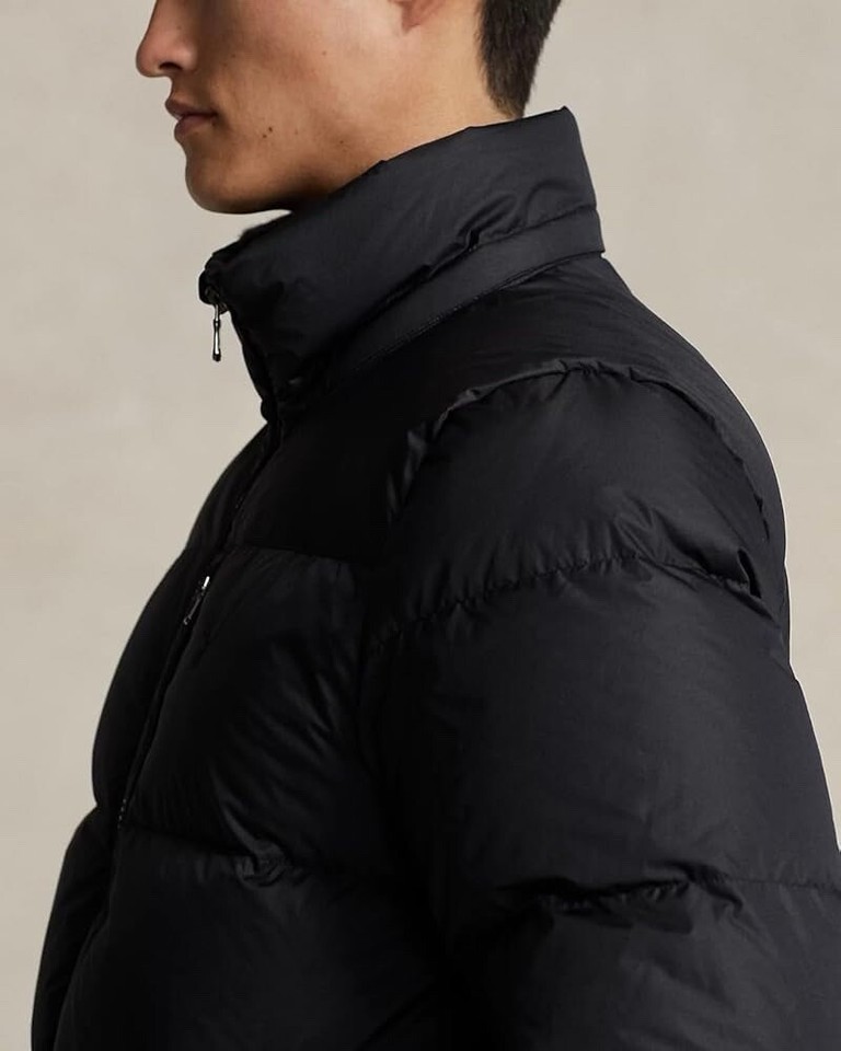 Men’s XL Polo Ralph Lauren AUTHENTIC Hooded Down Puffer Jacket Black ...