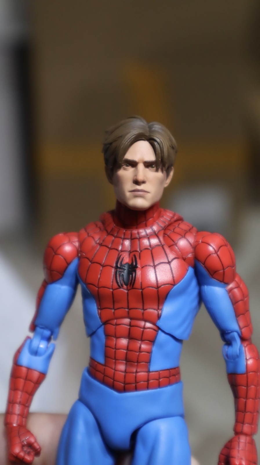 1/12 Handmade Painted Normal Spider-man Peter Parker Head Carved Sculpt ...