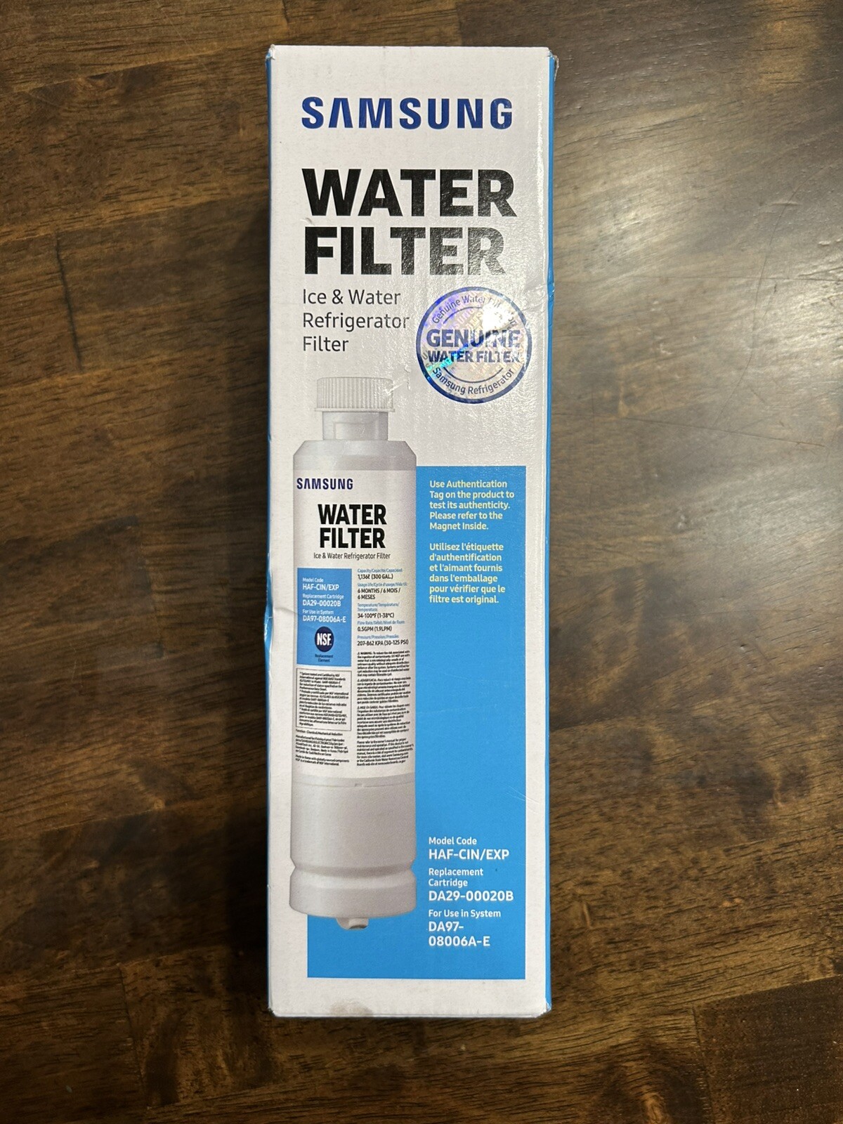 SAMSUNG HAF-CIN DA29-00020B Refrigerator Water Filter, 1 Pack | eBay