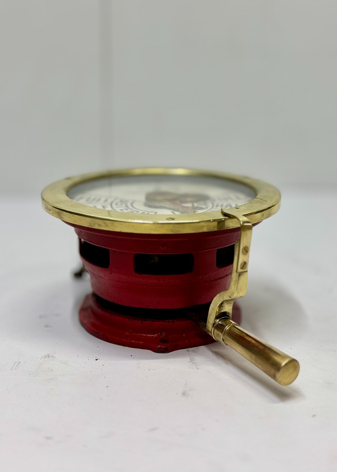 Original Brass Iron Chadburns Liverpool Ltd. London Ship Wall Telegraph ...