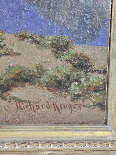Richard Kruger Original Oil On Canvas Southwestern Desert Scene 24x20 W ...