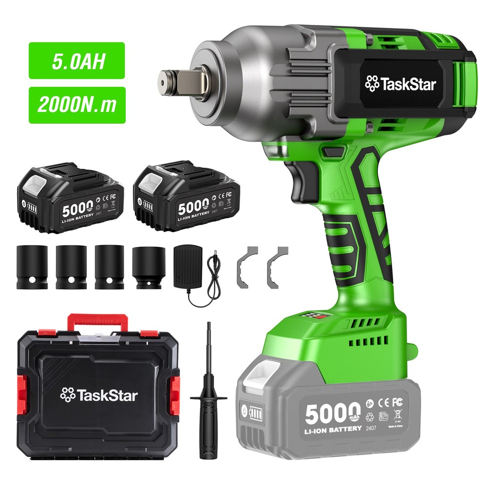 Heavy Duty Electric Impact Wrench 3/4 in. Cordless Impact Gun 2000Nm ...