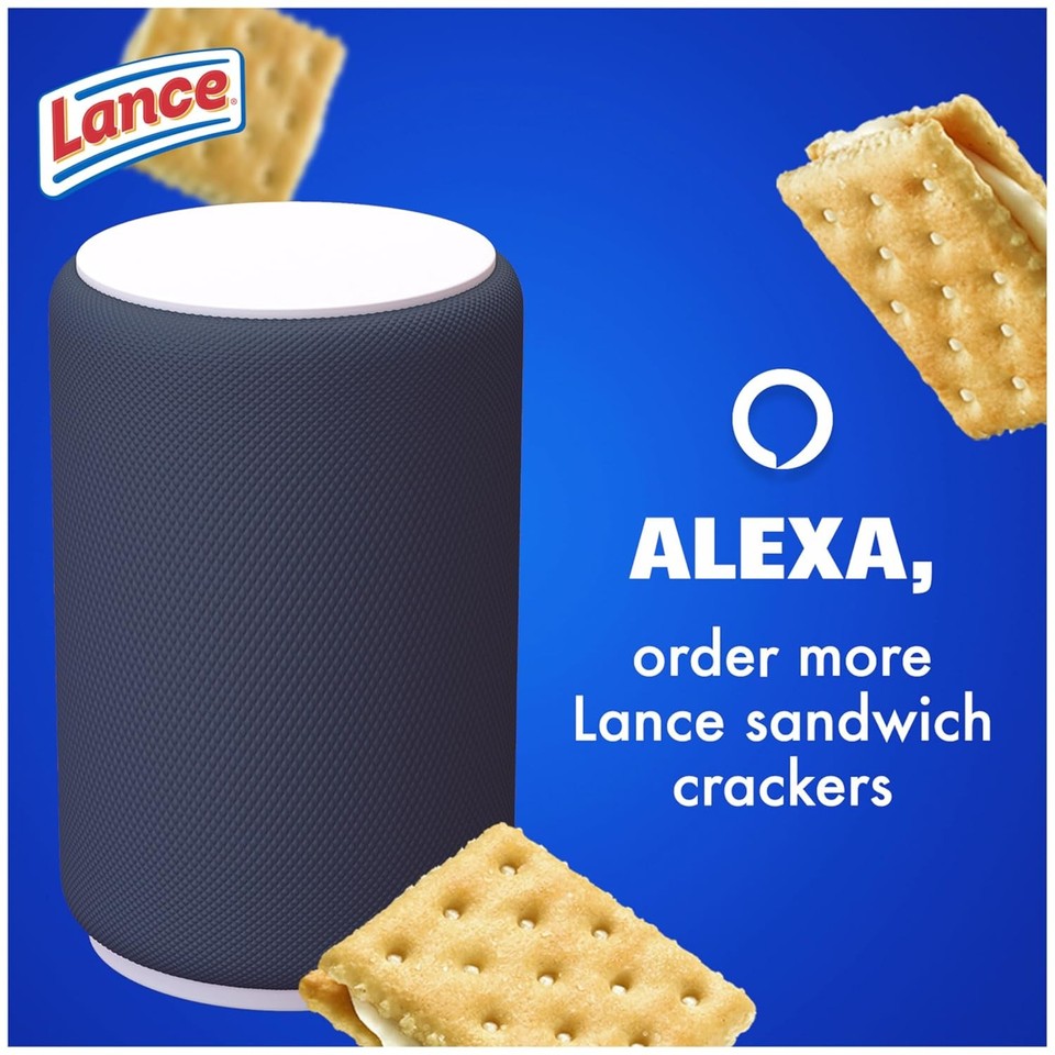 Lance Sandwich Crackers, Captain's Wafers White Cheddar, 10 Individual ...