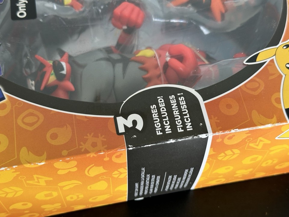 NEW Pokemon Incineroar Evolution Set Gamestop Exclusive Action Figure ...