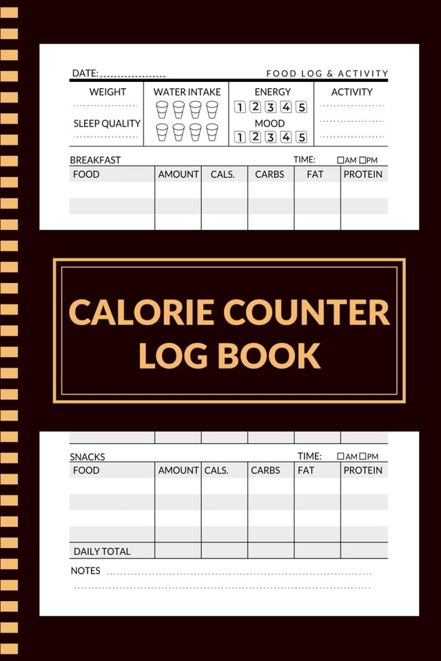 Calorie Counter Log Book: Calorie tracking journal for Weight Loss ...
