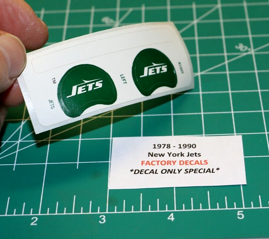1978 - 1990 NY Jets *FACTORY DIECUT* Football Gumball Helmets *DECAL ...