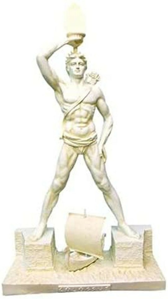 Colossus of Rhodes Lamp Light Large Big Hand Painted in Europe Statue ...