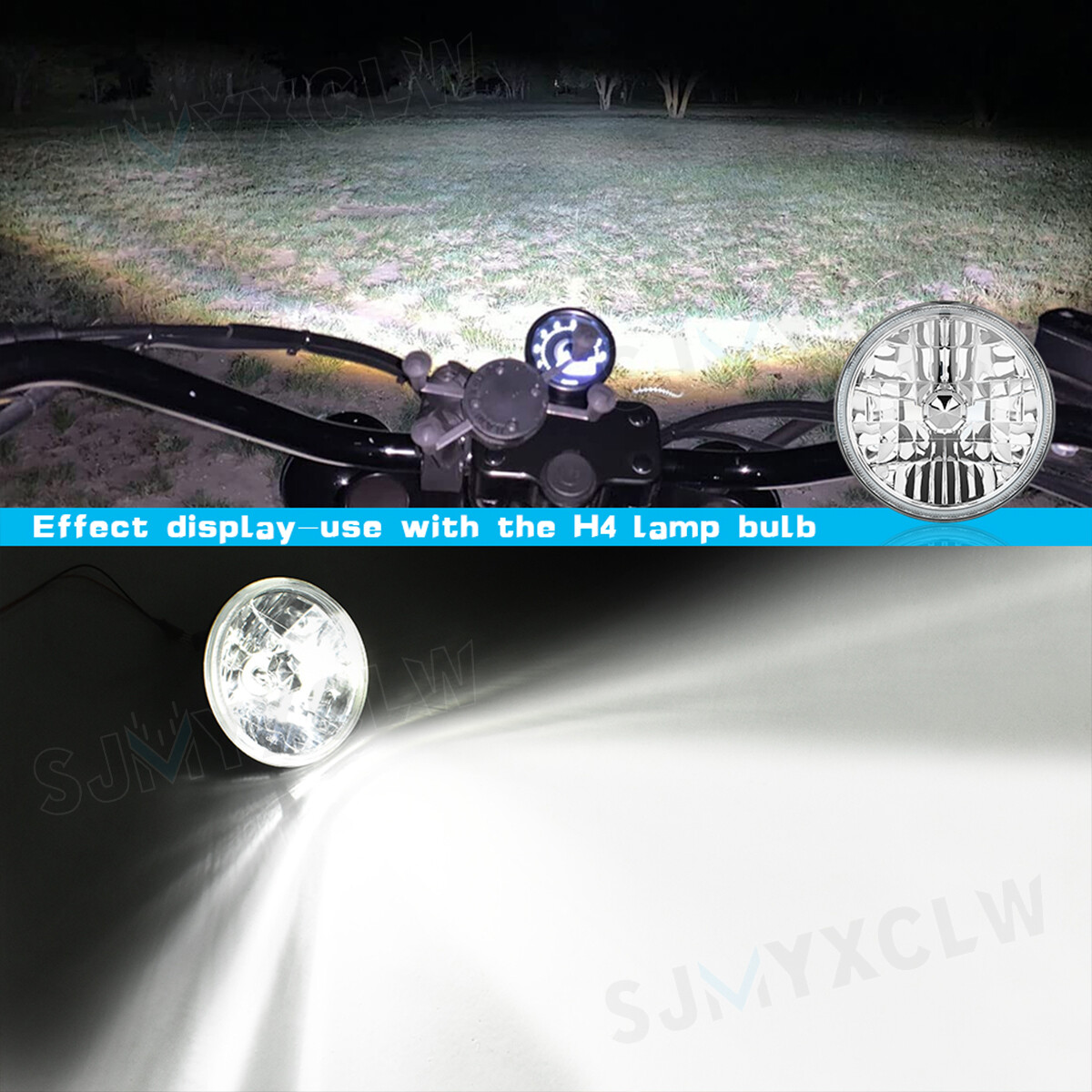 For Chevy C10 C20 C30 K10 G20 7" Inch Round LED Headlight Hi-Lo Sealed ...