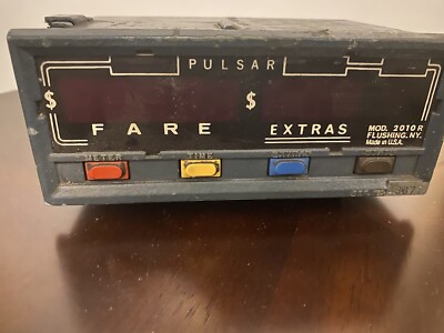 vintage taxi meter Pulsar 2010 R With Printer 90’s Nyc Taximeter Yellow ...