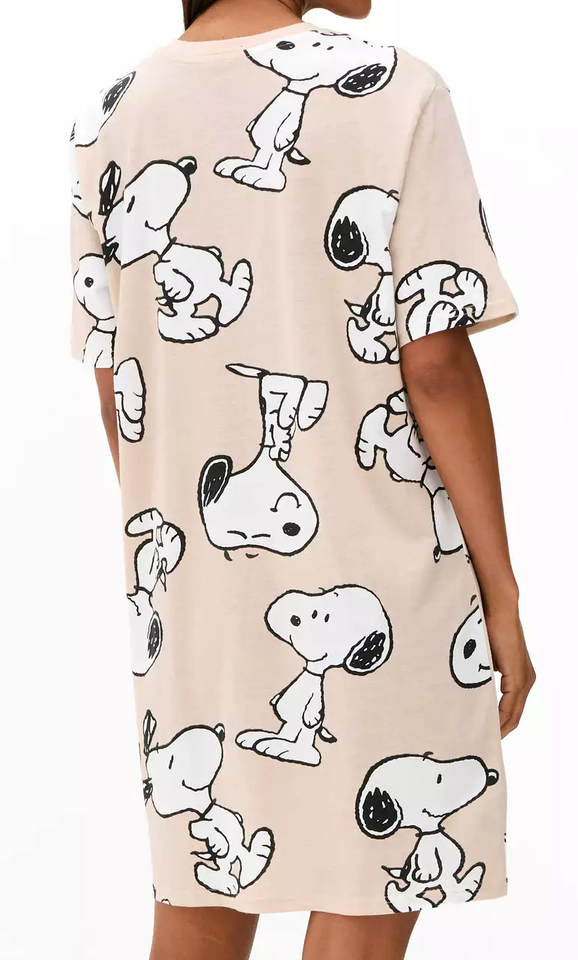 Ladies Nightshirt PEANUTS SNOOPY Women 6 to 24 Cotton Nightie Pyjamas ...