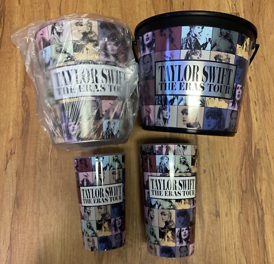Taylor Swift Eras Tour AMC Popcorn Bucket, Pink Tin, Large Cup, Regular ...