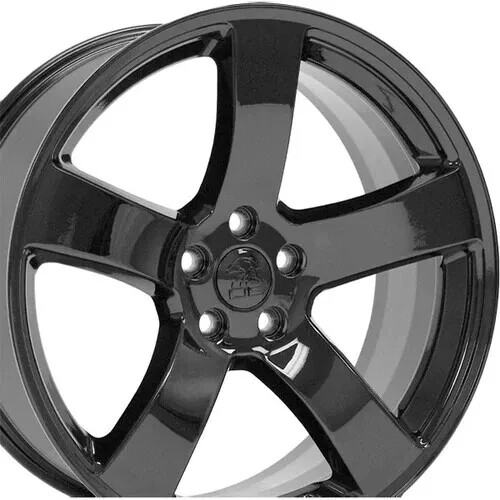 (Set of 4) OE Wheels DG12 20x8 5x115 +24mm Gloss Black Wheels Rims 20 ...