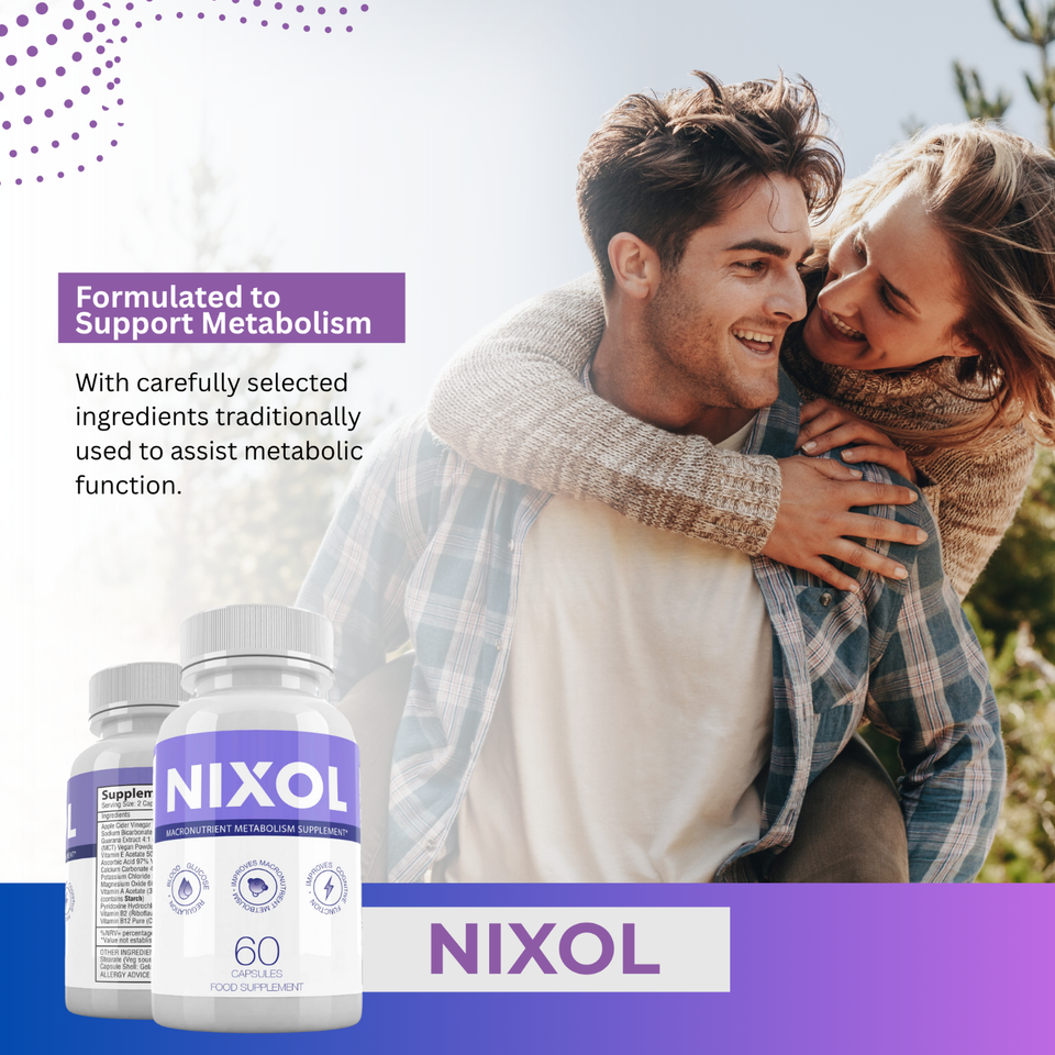 NIXOL Macronutrient Metabolism Supplement | 1 Month Supply | 60 ...