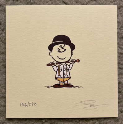 Peanuts Charlie Brown A Clockwork Orange Art Print Mondo Movie Poster ...