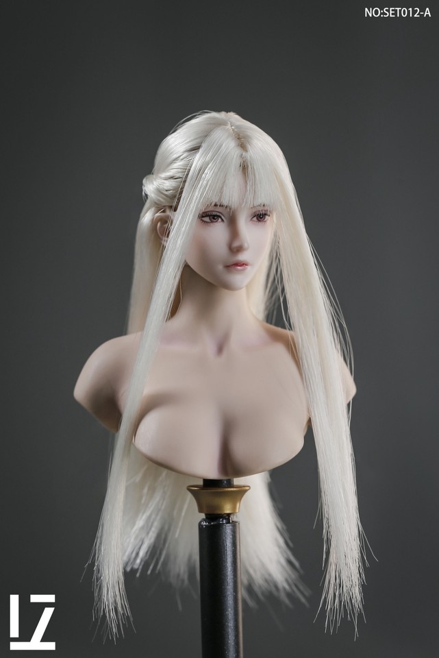 LZ TOYS 1/6 SET012 Zero Girl Head Carved Model DIY 12'' TBLeague Action ...