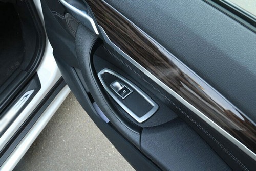 Fit For BMW X1 F48 2016-2022 Matte Silver Door Window Switch Lift Frame ...
