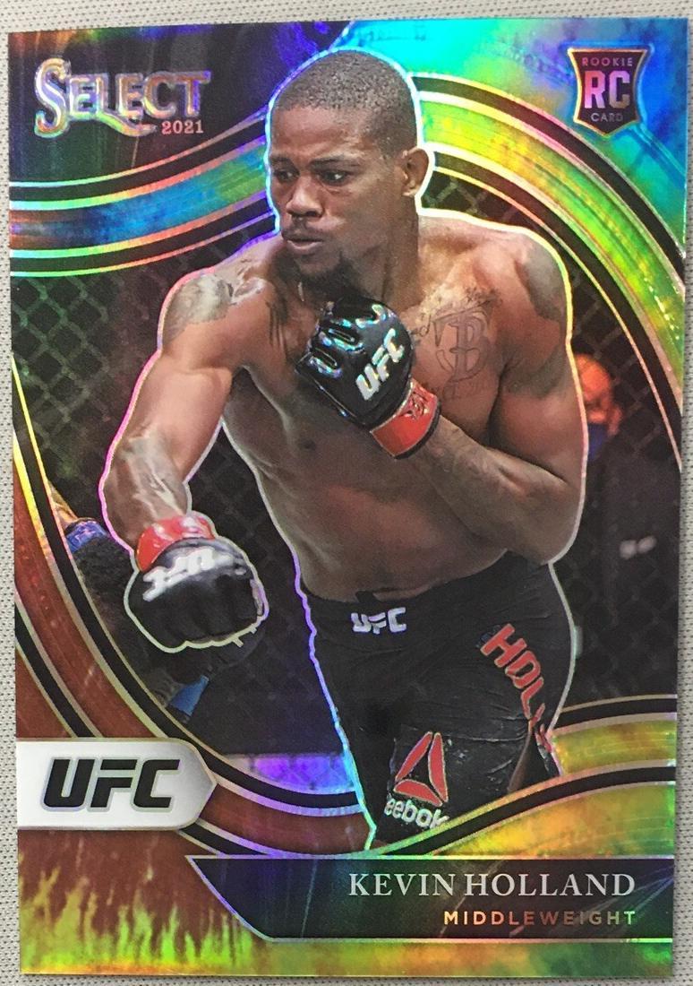 2021 Panini Select UFC - Octagonside Kevin Holland #288 Tie-Dye Prizm ...