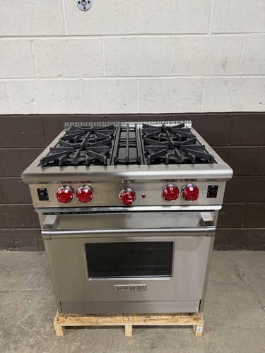 Wolf R304- 30" Professional Gas Range Oven 4 Burner Stainless | eBay