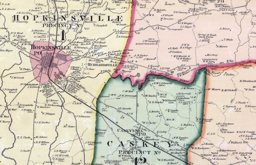 Old Maps Of Christian County Kentucky