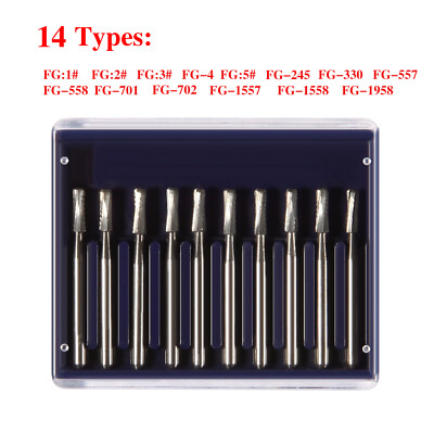 Dental Carbide Bur Friction Grip FG Round 557 330 For High Speed ...