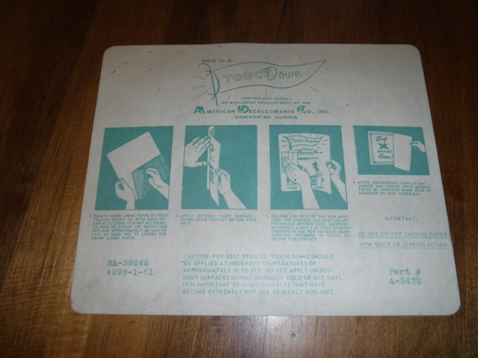 AC Oil filter decal 1960's ? 8 1x2 x 10 | eBay