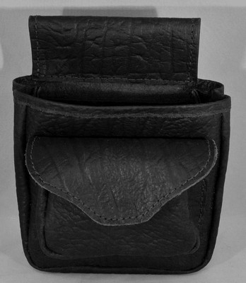 CAPE BUFFALO HIDE SHOTGUN SHELL POUCH Skeet Trap Sporting Clays - BLACK ...