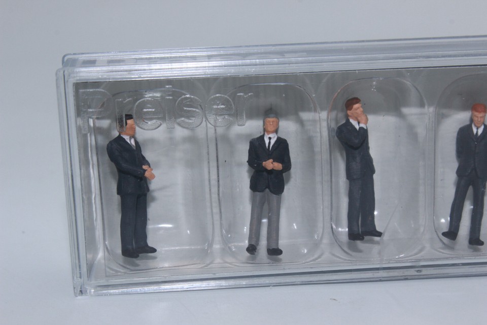Preiser 10380 Business People 6 Figures Painted Hand-Painted H0 1:87 ...