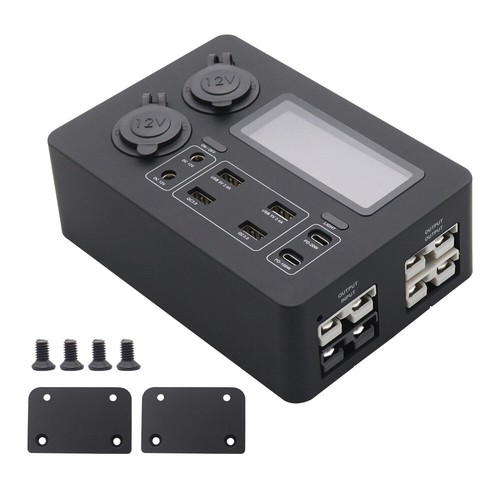 12V Power Distribution Box With USB Type-C Ports LED Display For Car ...