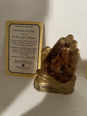 "Faith Lights the Way" In God's Light Collection ~ Standing Glass ...