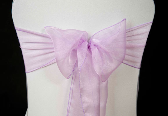 1 10 50 100 Organza Sashes Chair Cover Bow Sash WIDER FULLER BOWS ...