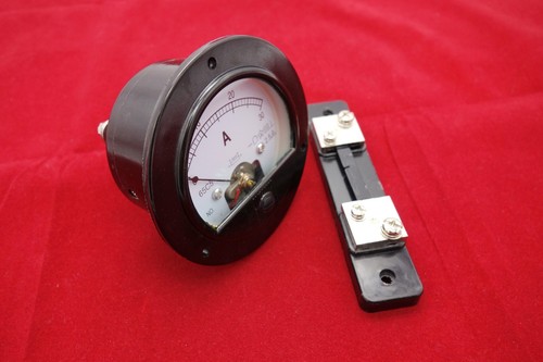 1X Dia. 90mm with shunt DC 0-30A Round Analog Ammeter Panel AMP Current ...