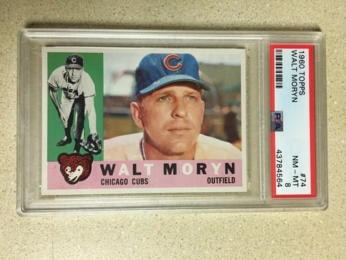 1960 Topps #74 Walt Moryn PSA 8 NM-MT CUBS | eBay