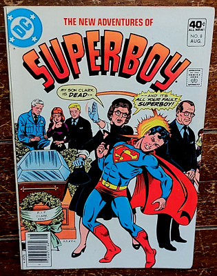The New Adventures of Superboy #8, (1980, DC): Clark Kent Must Die! | eBay