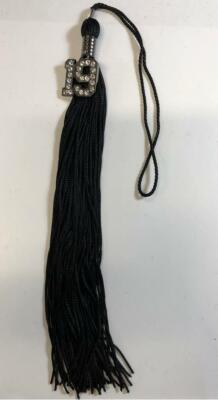 NEW Black Class 2019 Bling Charm Graduation Tassel 9" Jostens Status ...