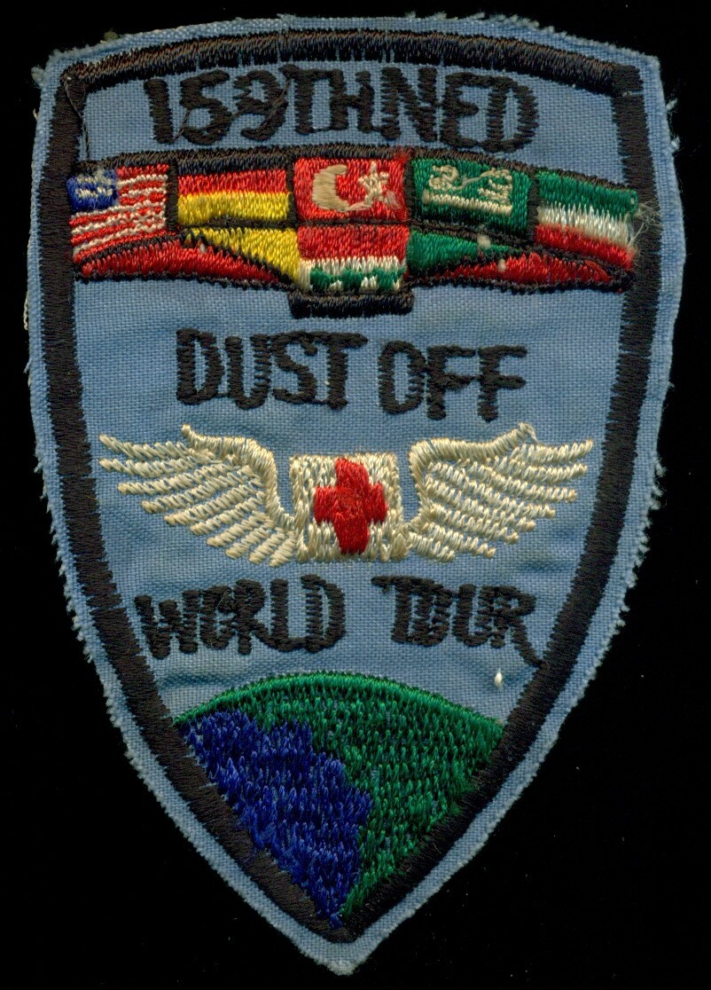 US Army 159th Medical Evacuation DUST OFF World Tour Vietnam Patch JD-1 ...