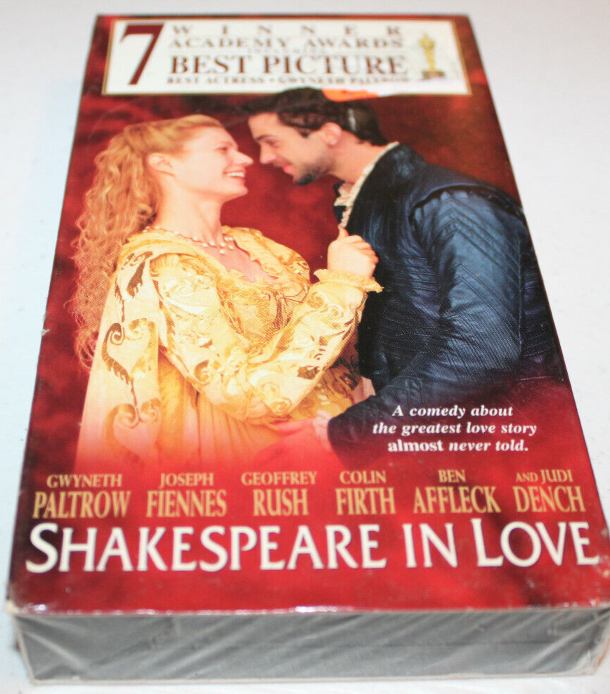 Shakespeare in Love (New Sealed VHS 1999) Geoffrey Rush, Joseph Fiennes ...
