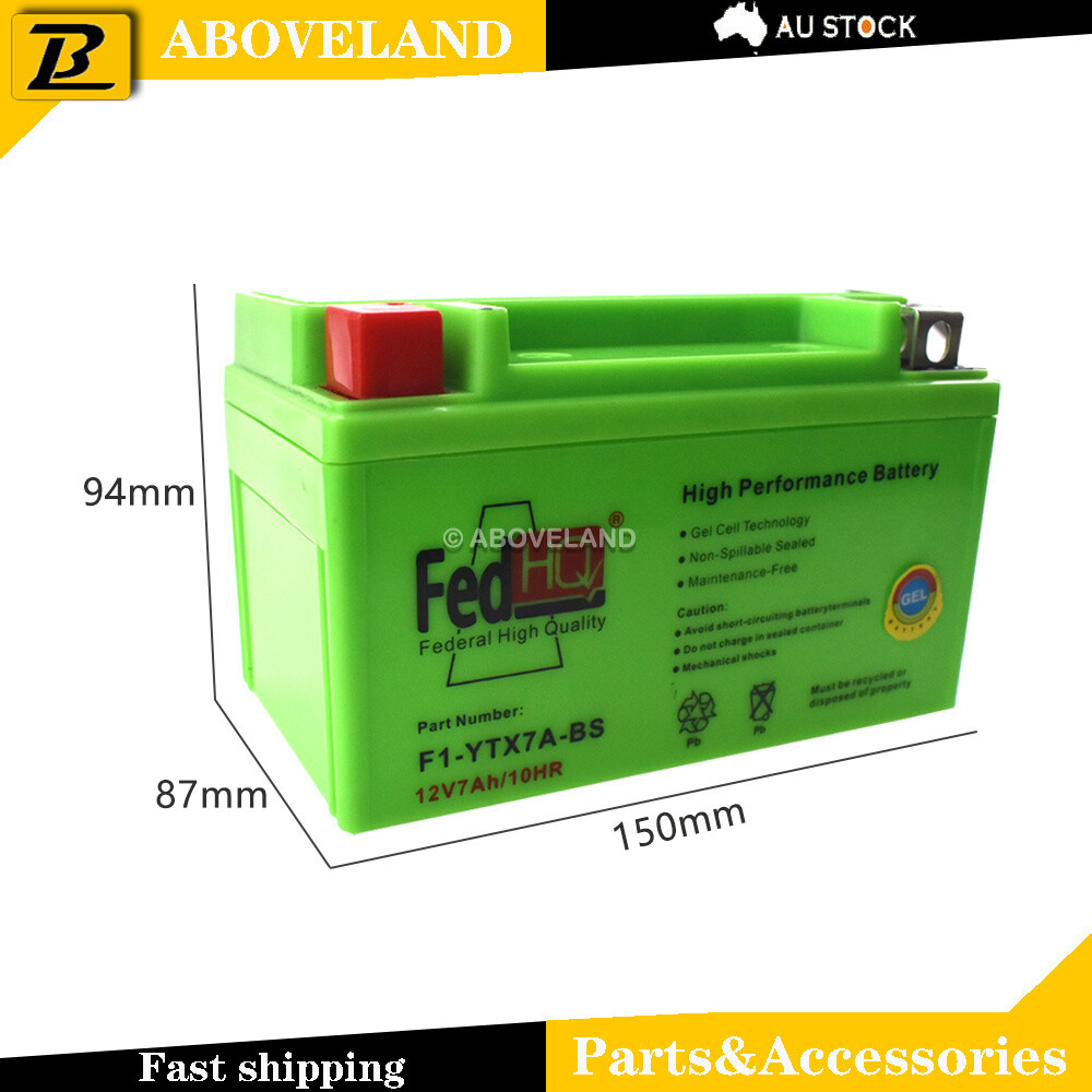 YTX7A-BS GEL BATTERY 12V 7Ah FOR SYM Scooter SYMply 50 2010 2011 | eBay