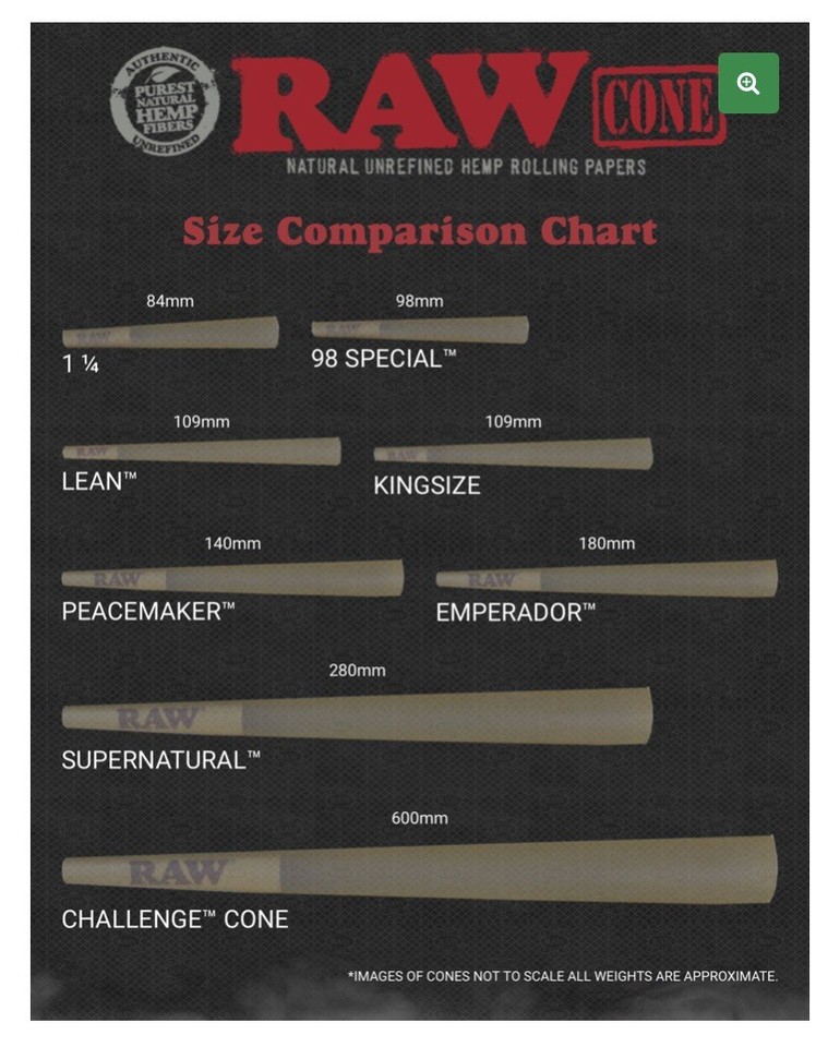 RAW Classic Lean Size Pre-Rolled Cones 50 Pack+ safety lock tube | eBay