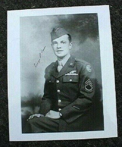 Pristine, T/SGT George Caron Signed Photograph, Enola Gay Tail Gunner ...