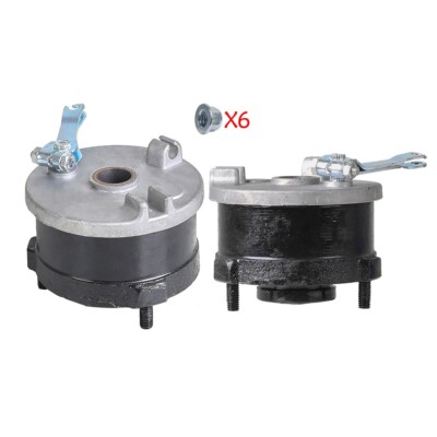 3 Stud Front Wheel Hubs Assembly for Drum Brake ATV Quad Buggy Go Kart ...