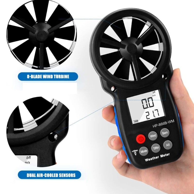 Multipurpose Anemometer High Sensitivity Sensors for Adventure Sports ...