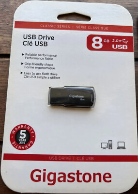 Gigastone 8 gigabyte USB Flash Drive BRAND NEW SEALED | eBay