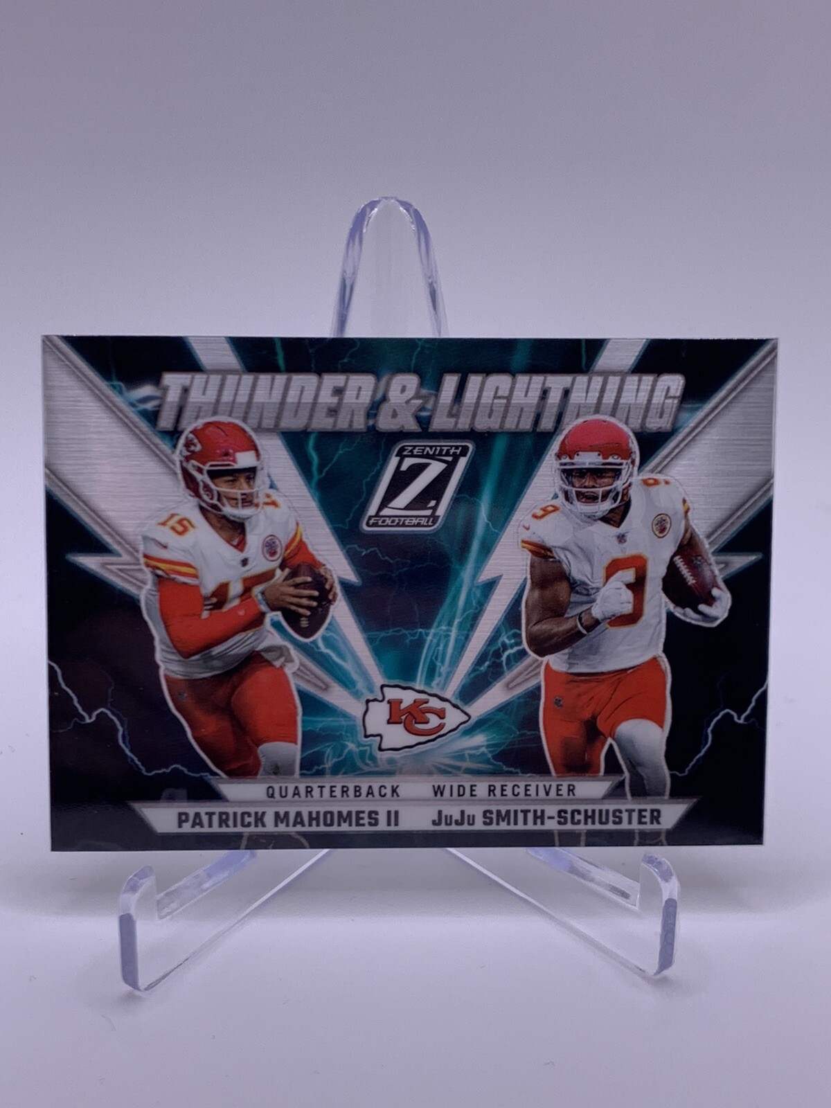 Patrick Mahomes Zenith Prizm Thunder Lightning JuJu TL-PJ Kansas City ...