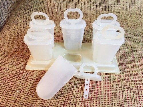 Tupperware: Popsicle Maker Mold Tray & Molds w/ Lids & Sticks-Complete ...