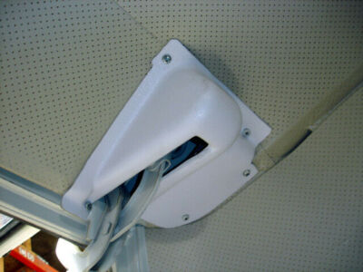 VW TYPE 2 BUS 1964 - 1967 REAR HATCH HINGE COVERS KOMBI DELUXE MICROBUS ...