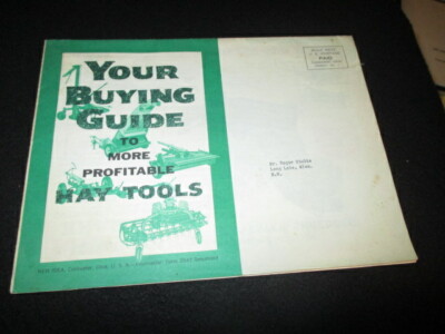 New Idea Hay Tools Buying Guide Mailer Brochure Conditioner Mowers Rake ...